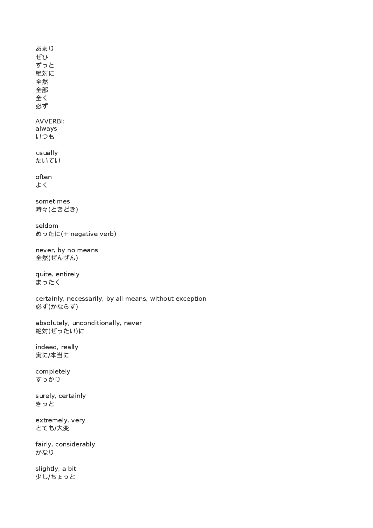 Lingua E Linguistica Giapponese 3 Docsity