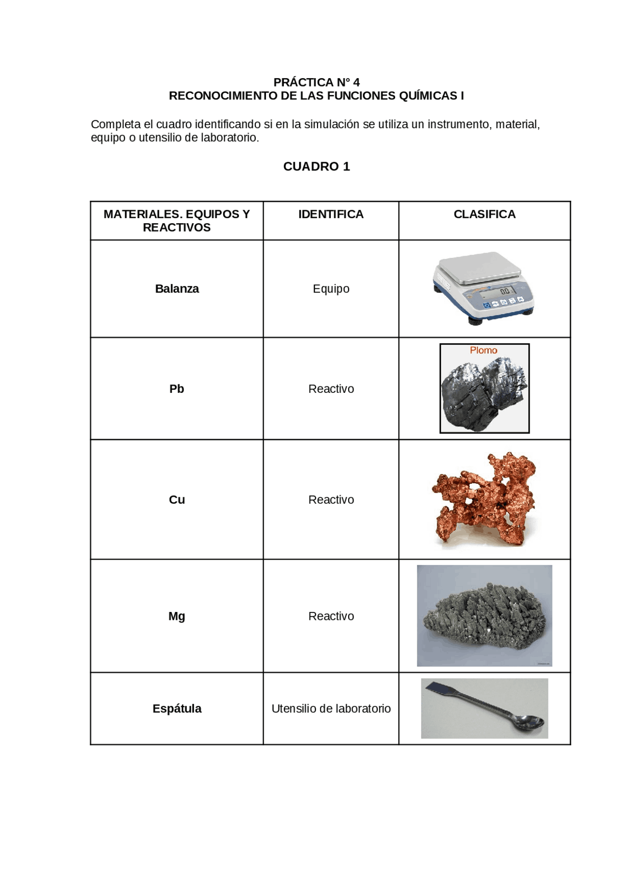 Ejercicio De Quimica Inorganica Docsity