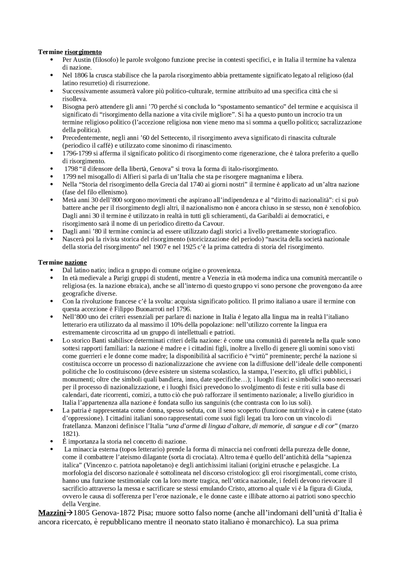 Appunti Storia Contemporanea Docsity
