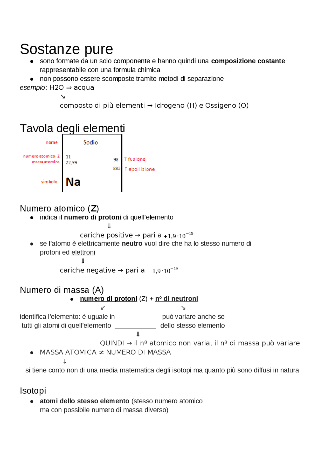 Appunti Chimica Prima Liceo Appunti Di Chimica Docsity