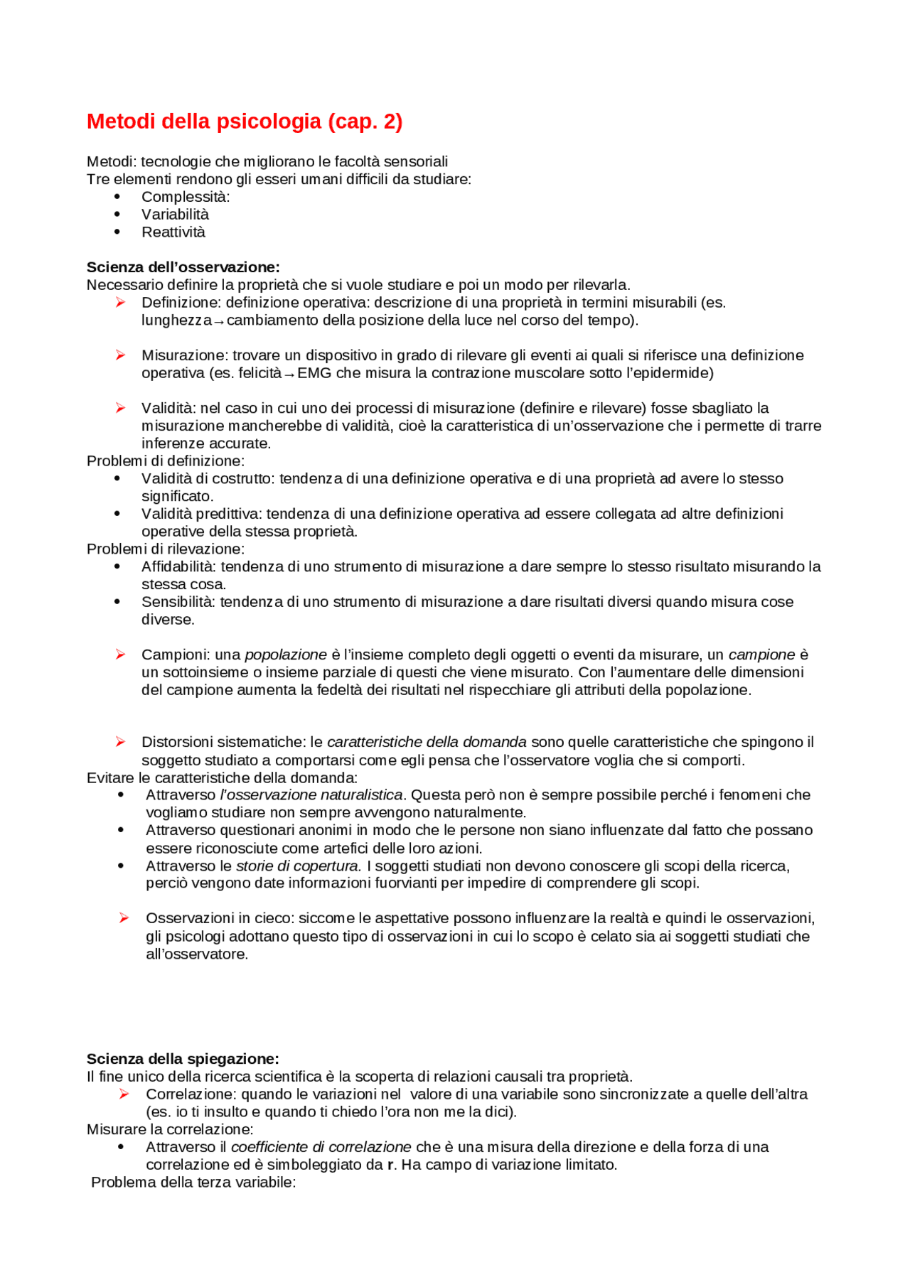Riassunto Psicologia Generale Cap 2 6 Schacter Docsity