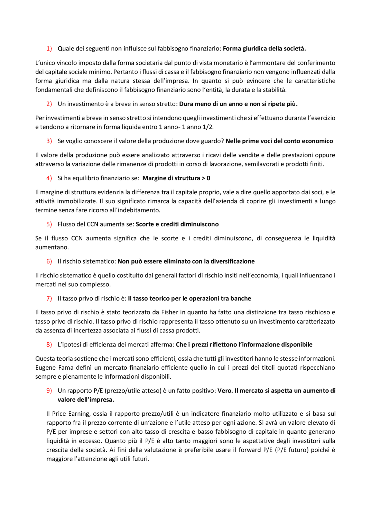 Finanza Aziendale Slide Docsity