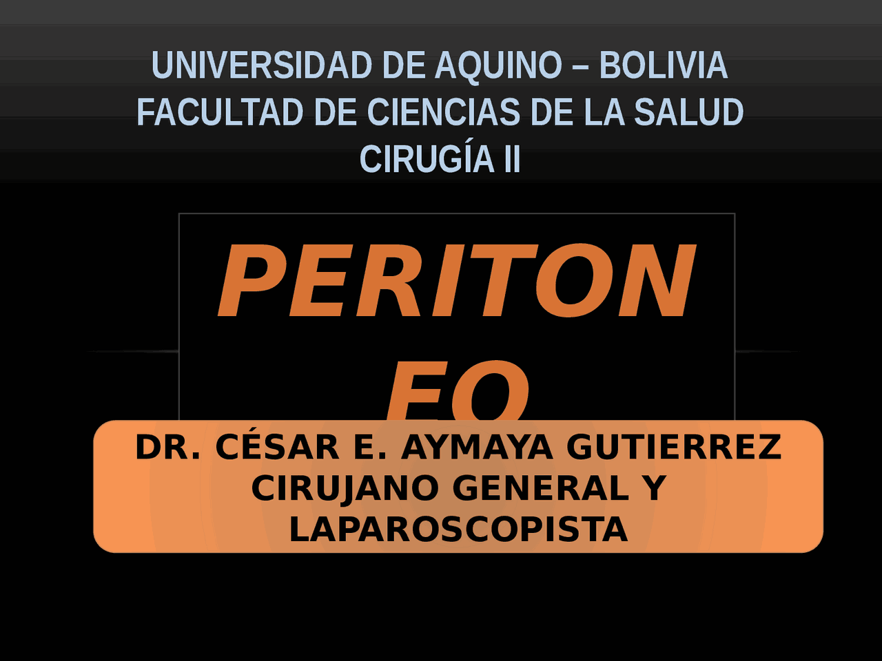 Peritonitis y peritoneo - Docsity