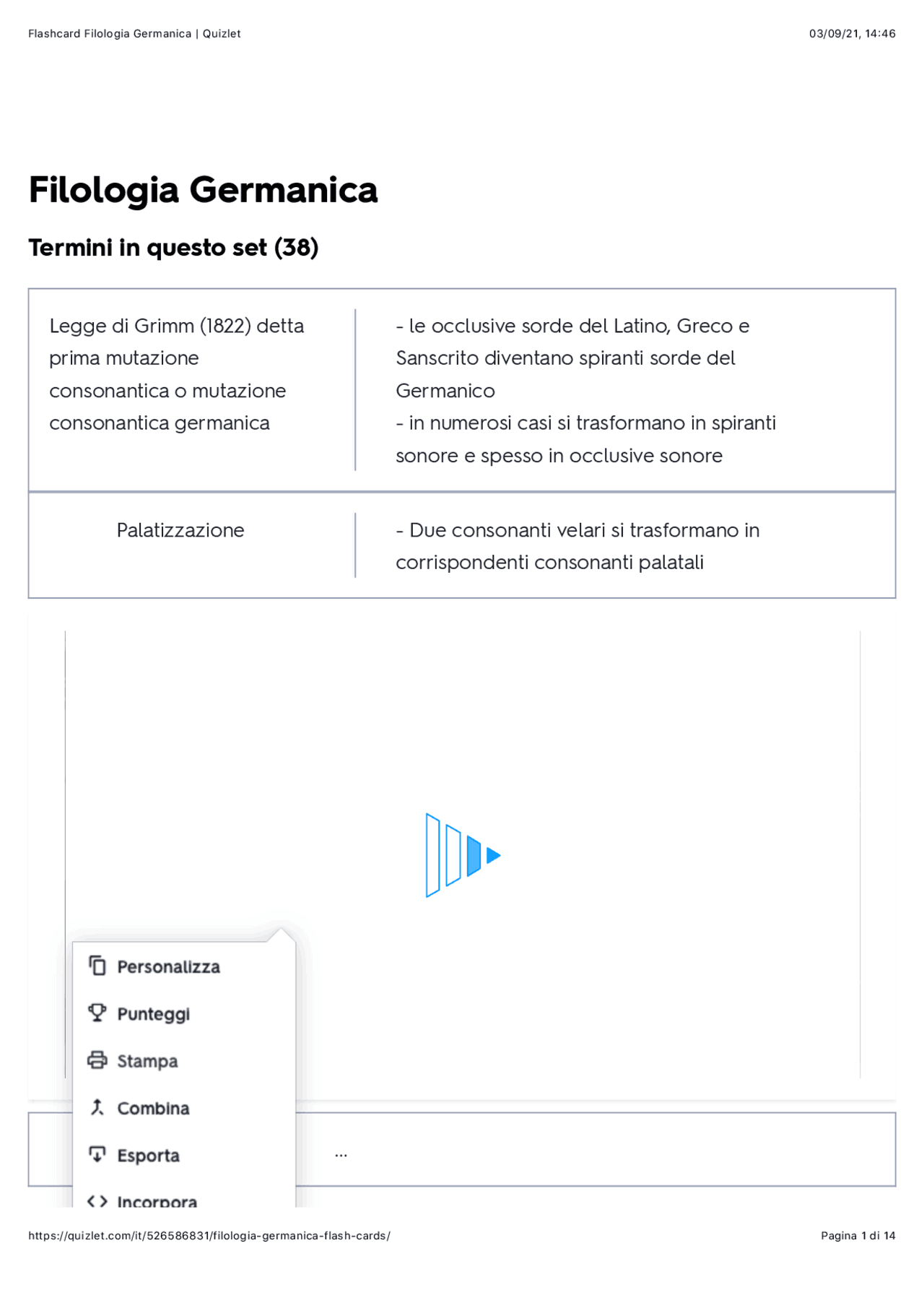 Riassunto Prova Orale Docsity