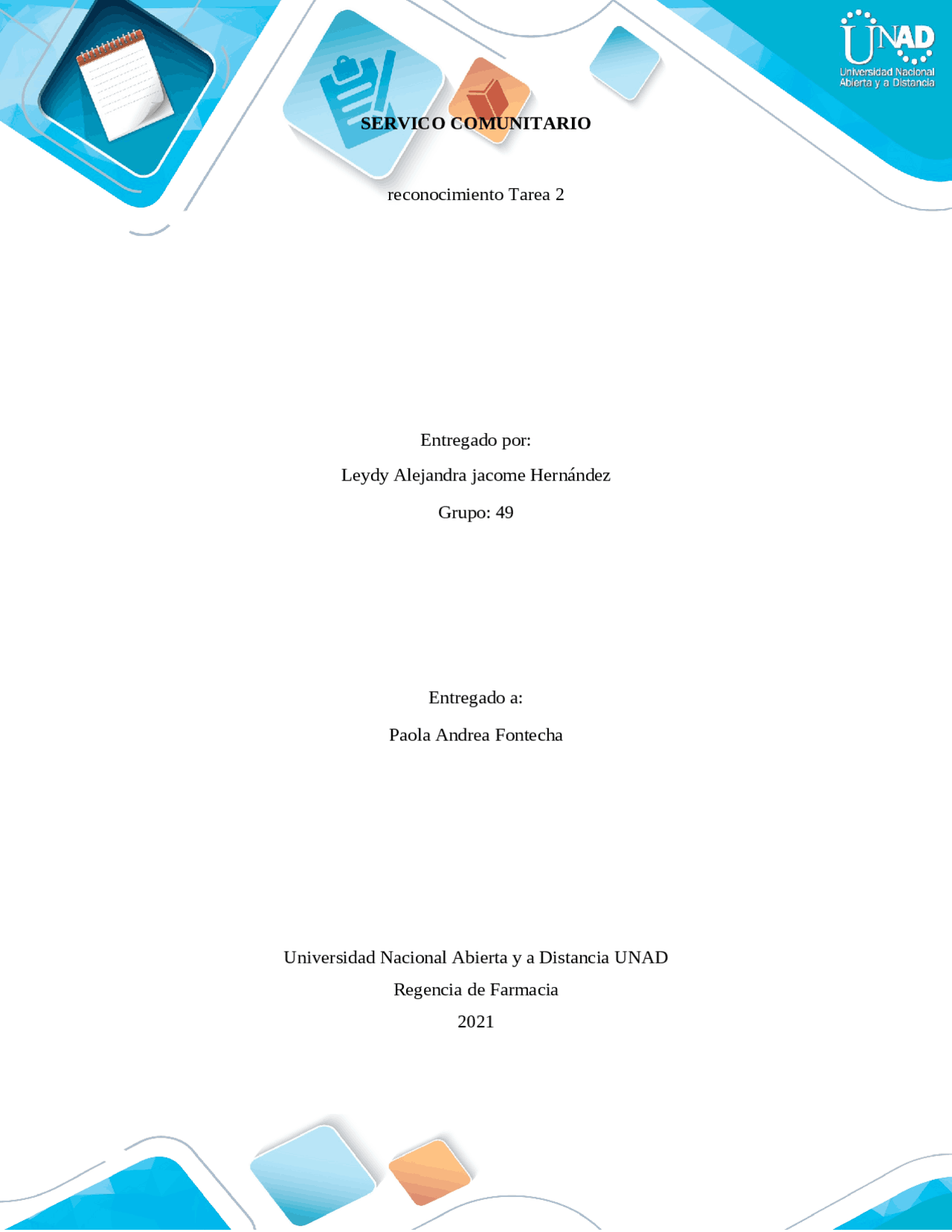 Servicio Comunitario Docsity