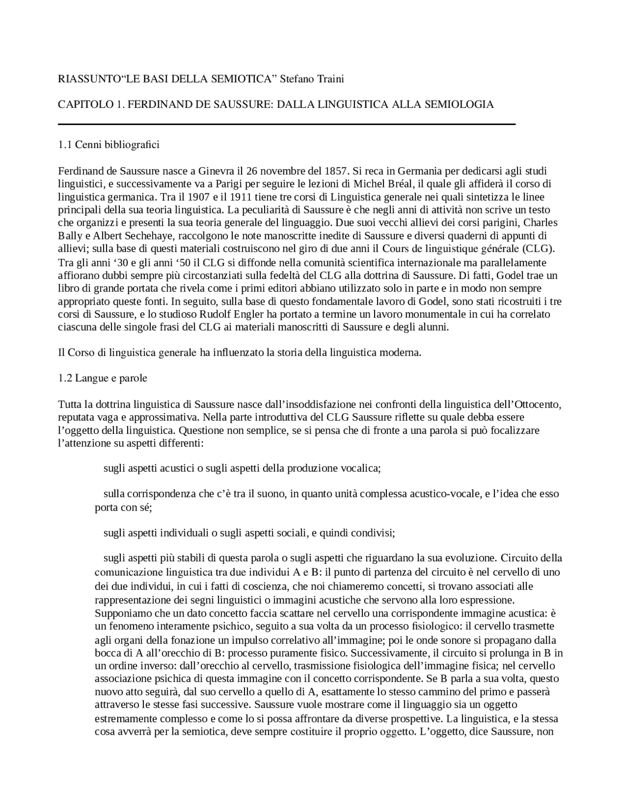 Le Basi Della Semiotica Docsity