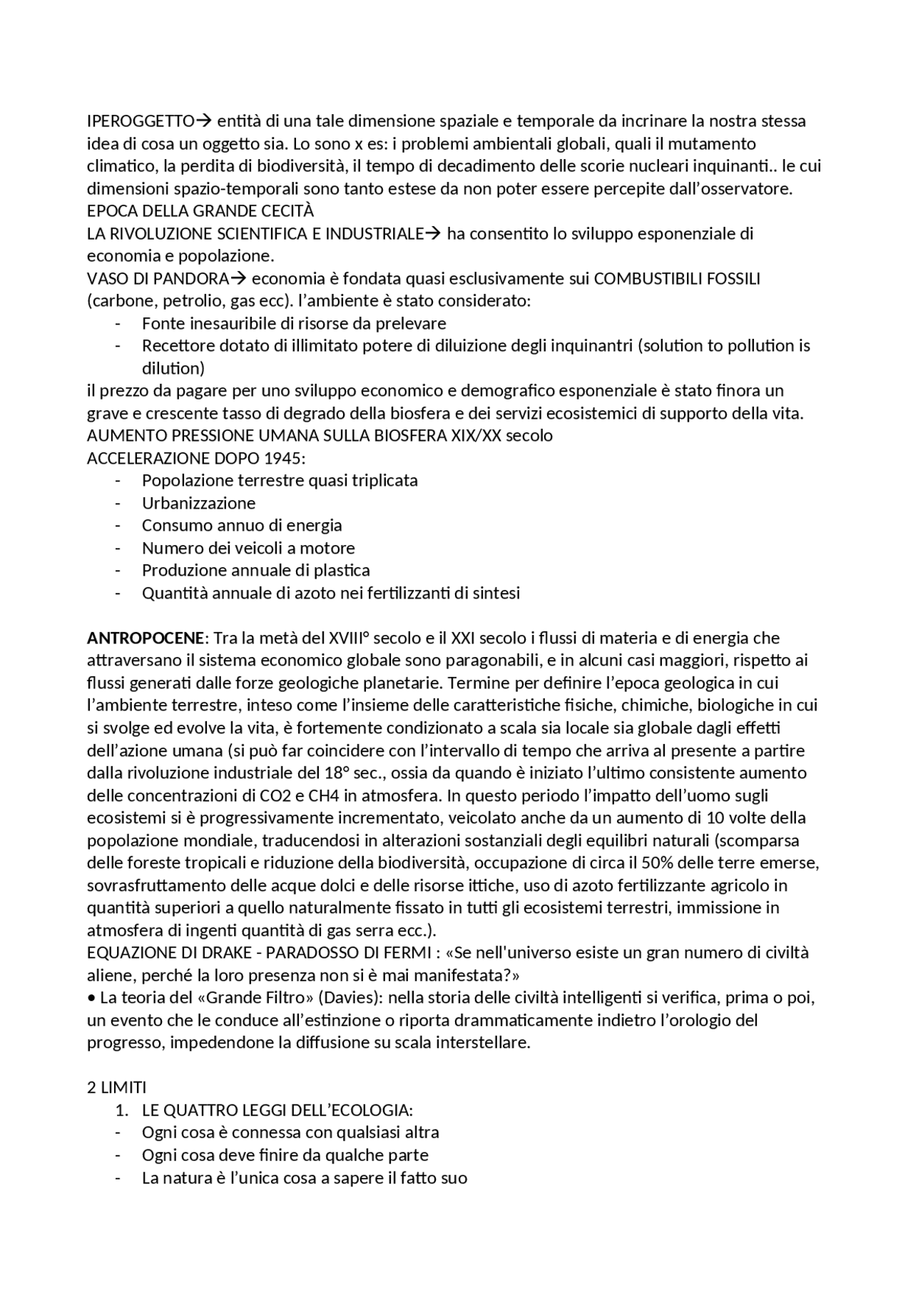Riassunti Prima Parte Slides Diritto Dellambiente Docsity