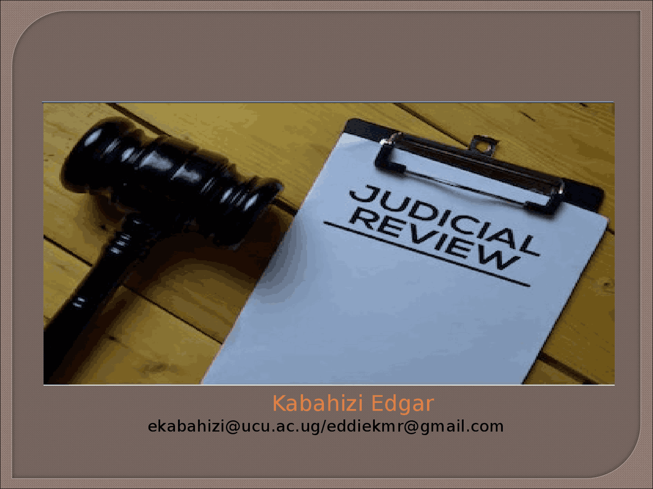 The concept of judicial review - Docsity