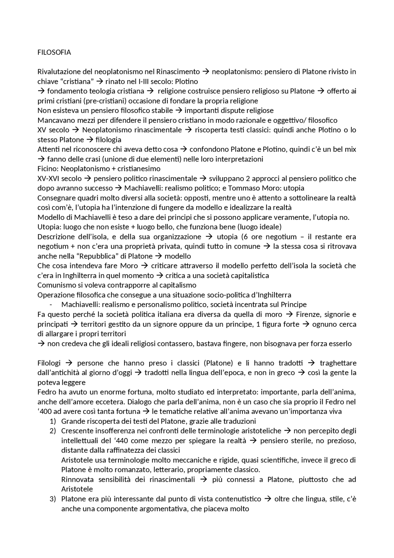 Ripasso Generale Di Filosofia Docsity