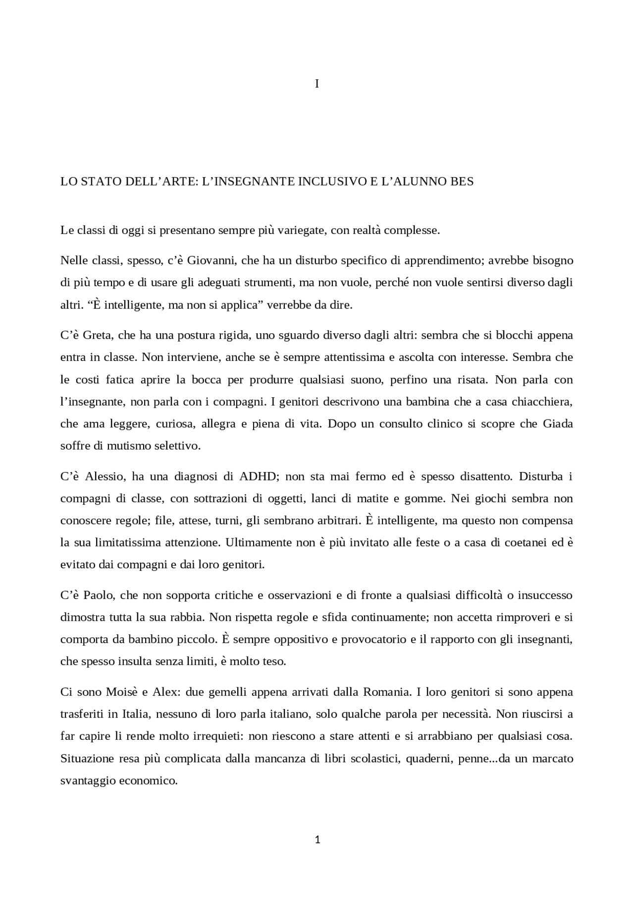 Gli Alunni Bes E La Didattica Inclusiva Docsity
