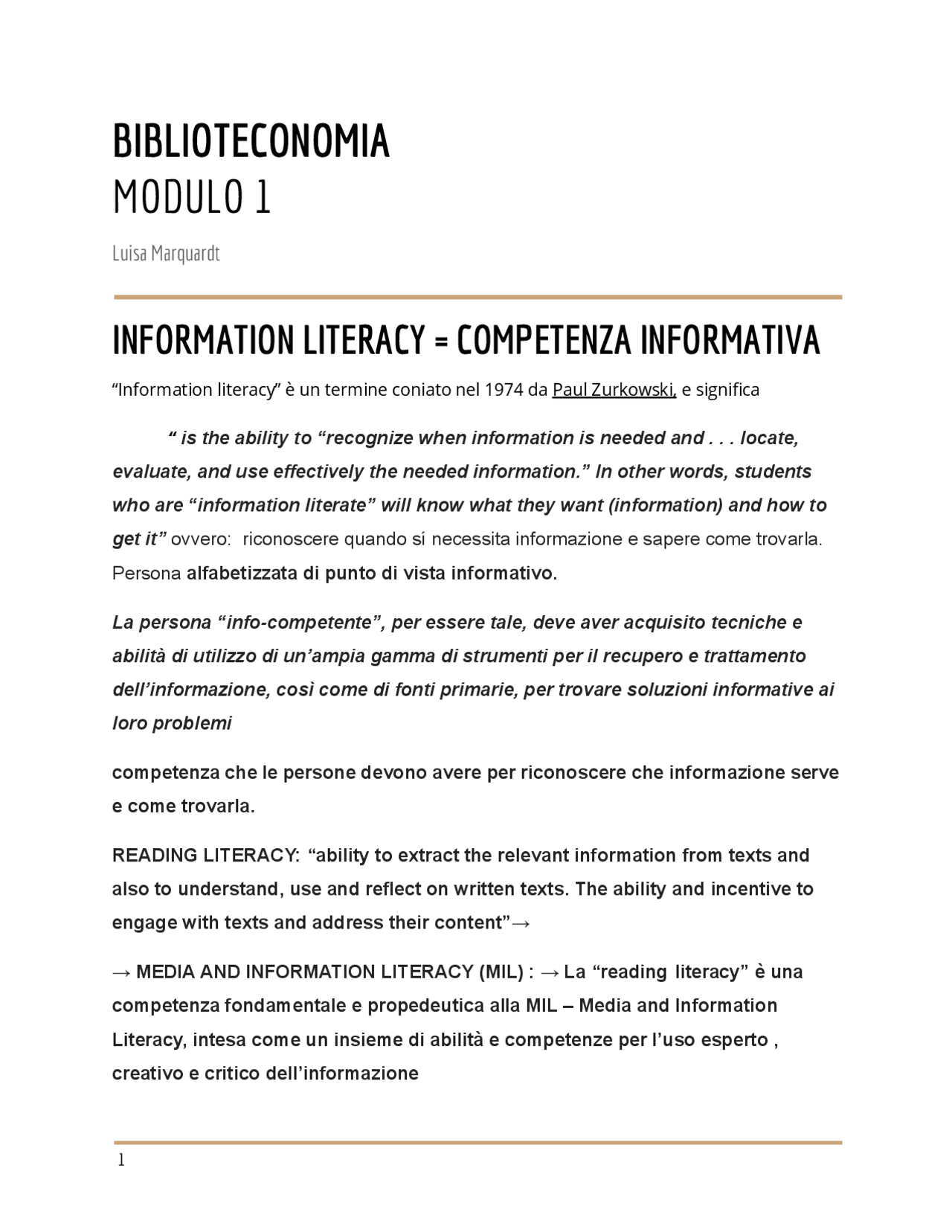 Riassunto Delle Slides 2021 Docsity