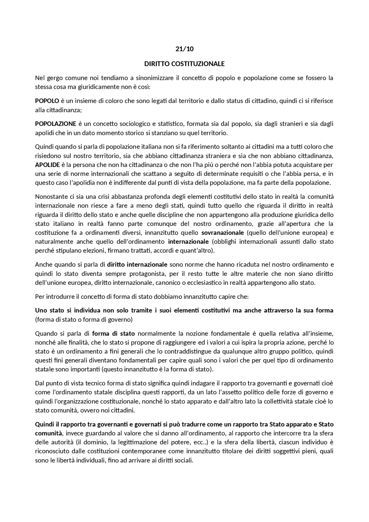 Stato Democratico Evoluzione E Alternative Docsity