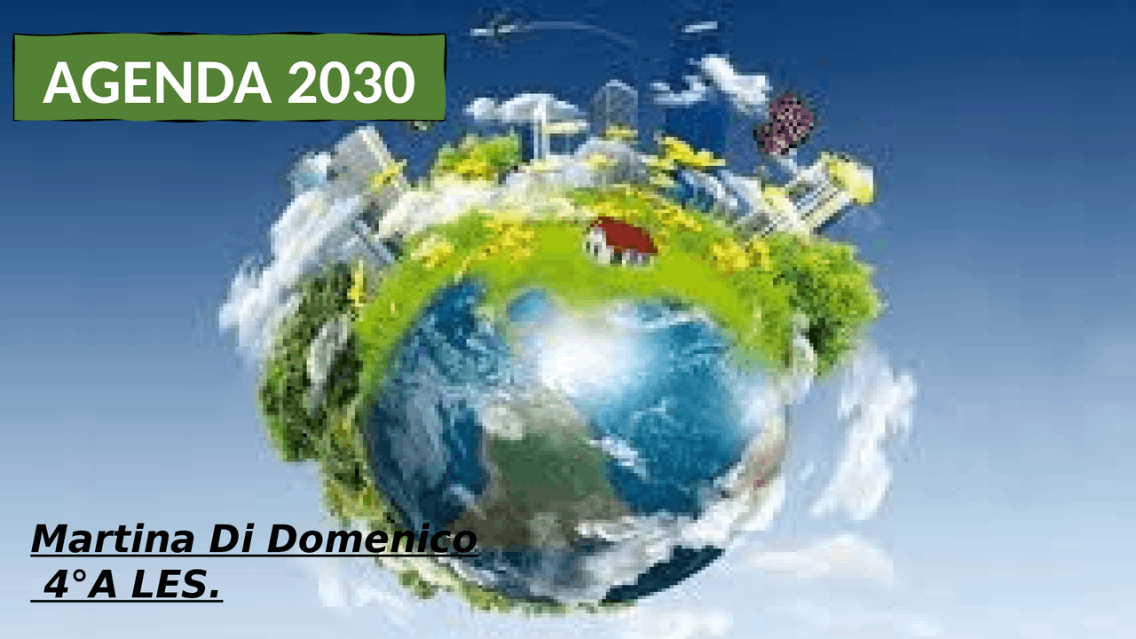 Power point sull'agenda 2030 | Slide di Scienze Umane | Docsity