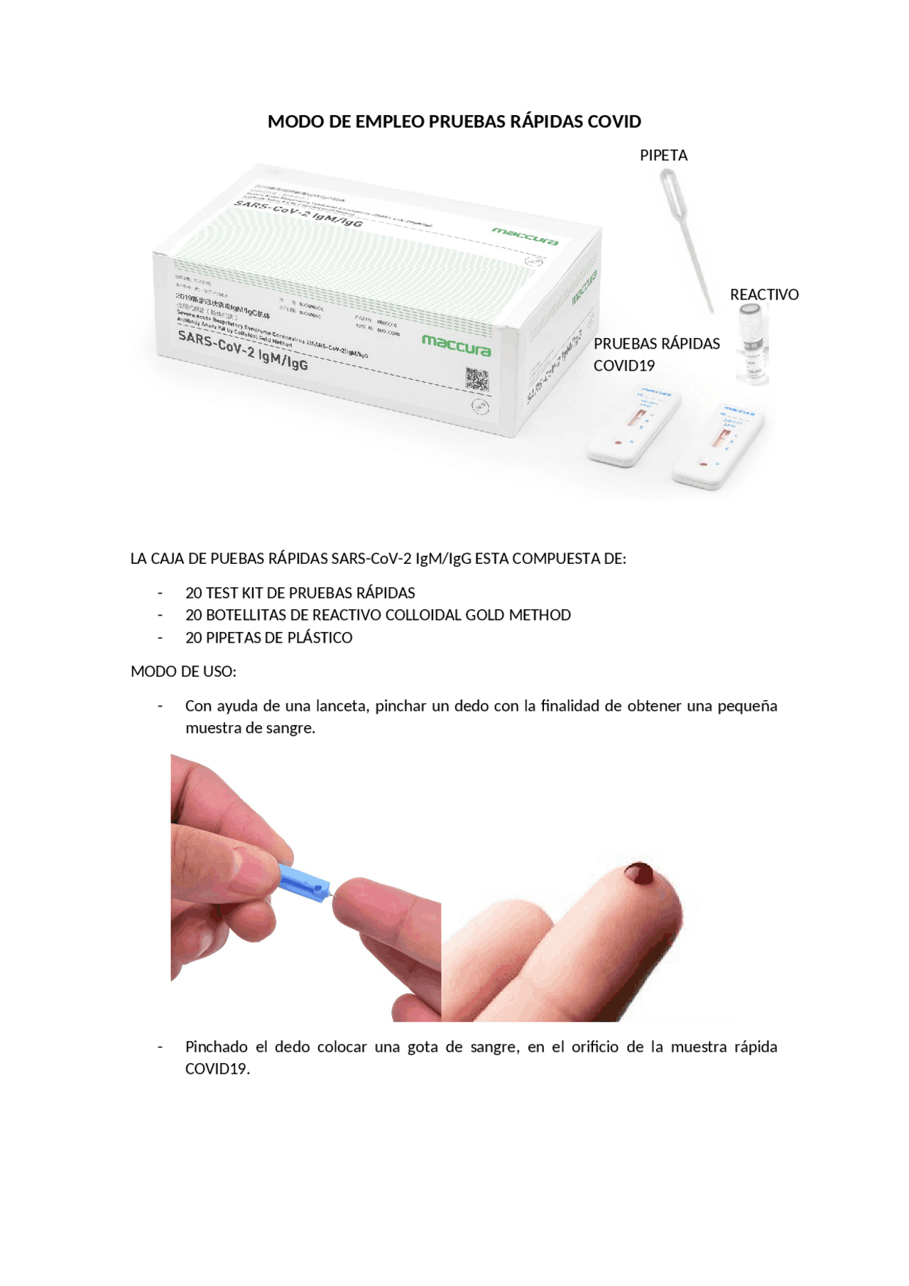 USO DE PRUEBAS RAPIDAS - Docsity
