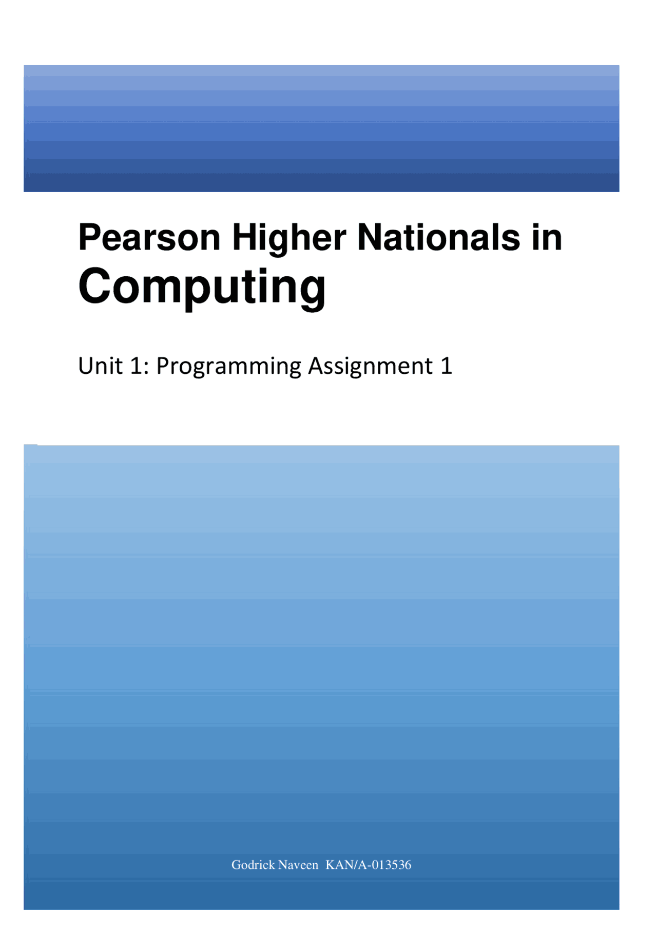 Programming Language Docsity