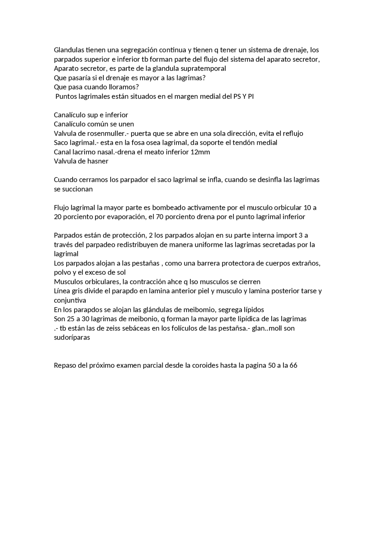 Anatomia Ocular Resumen Docsity