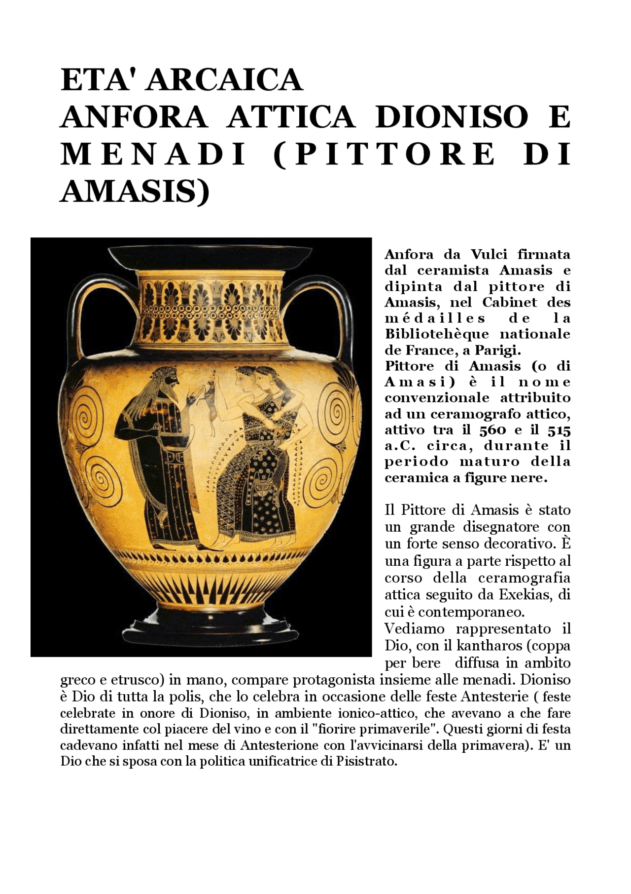 Arte Greca Riassunto Prima Parte Docsity
