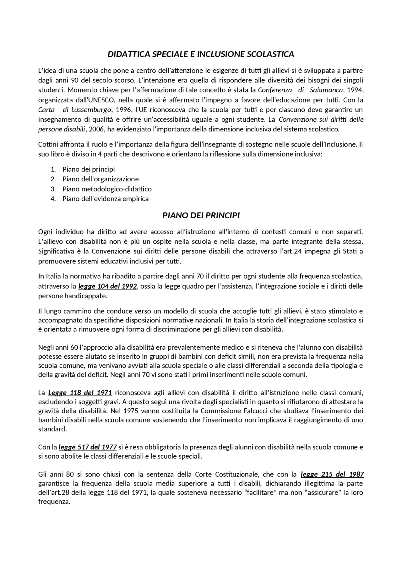 Didattica Speciale E Inclusione Scolastica Docsity