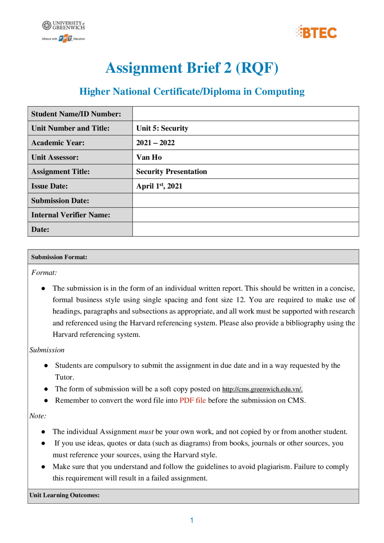 Security Presentation 1623 | Assignments Computer Science - Docsity