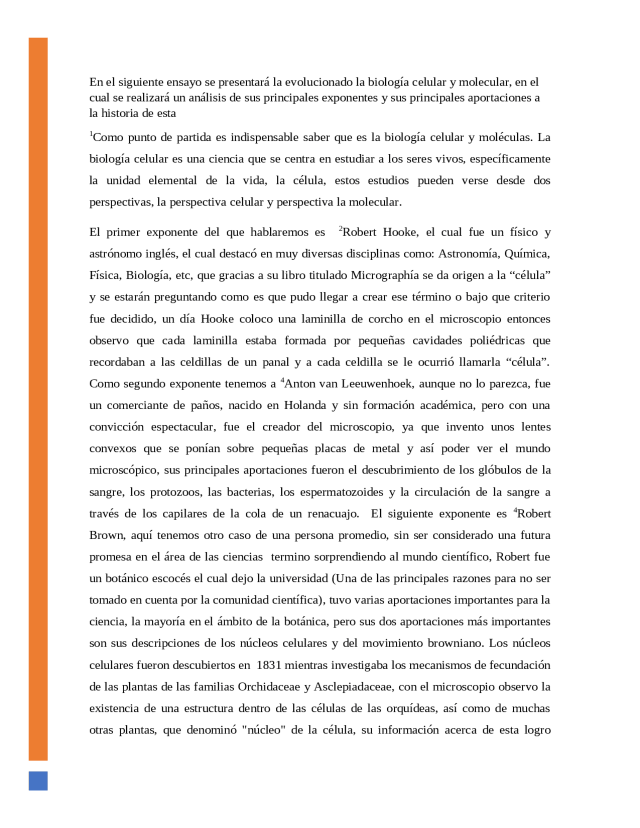 Ensayo Biologia Celular Resumos De Biologia Celular Docsity