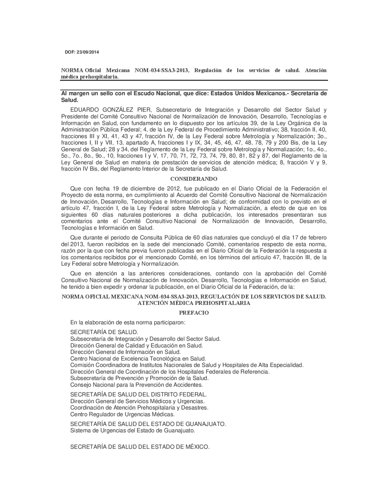 Norma oficial 033+$+$; - Docsity