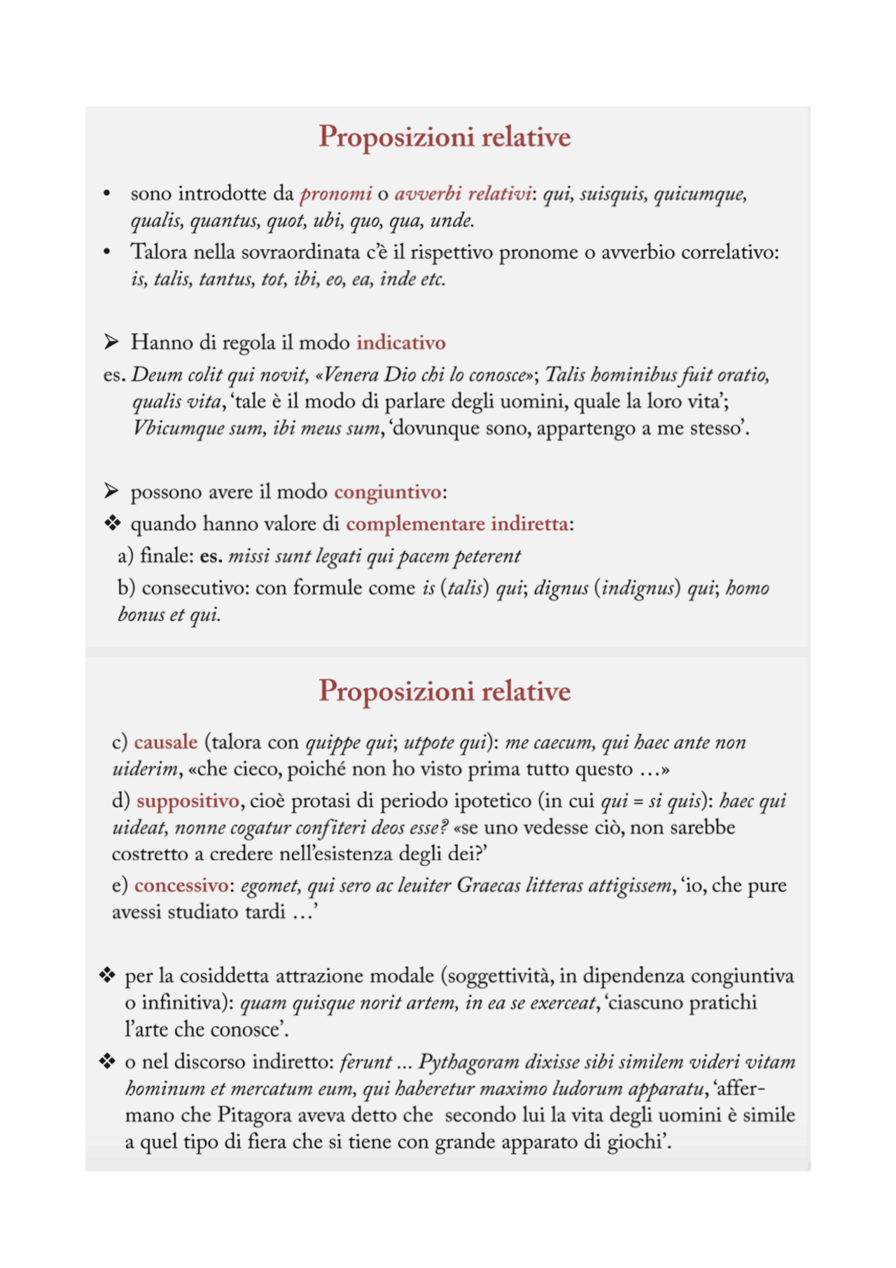 Slides Di Grammatica Latina Docsity