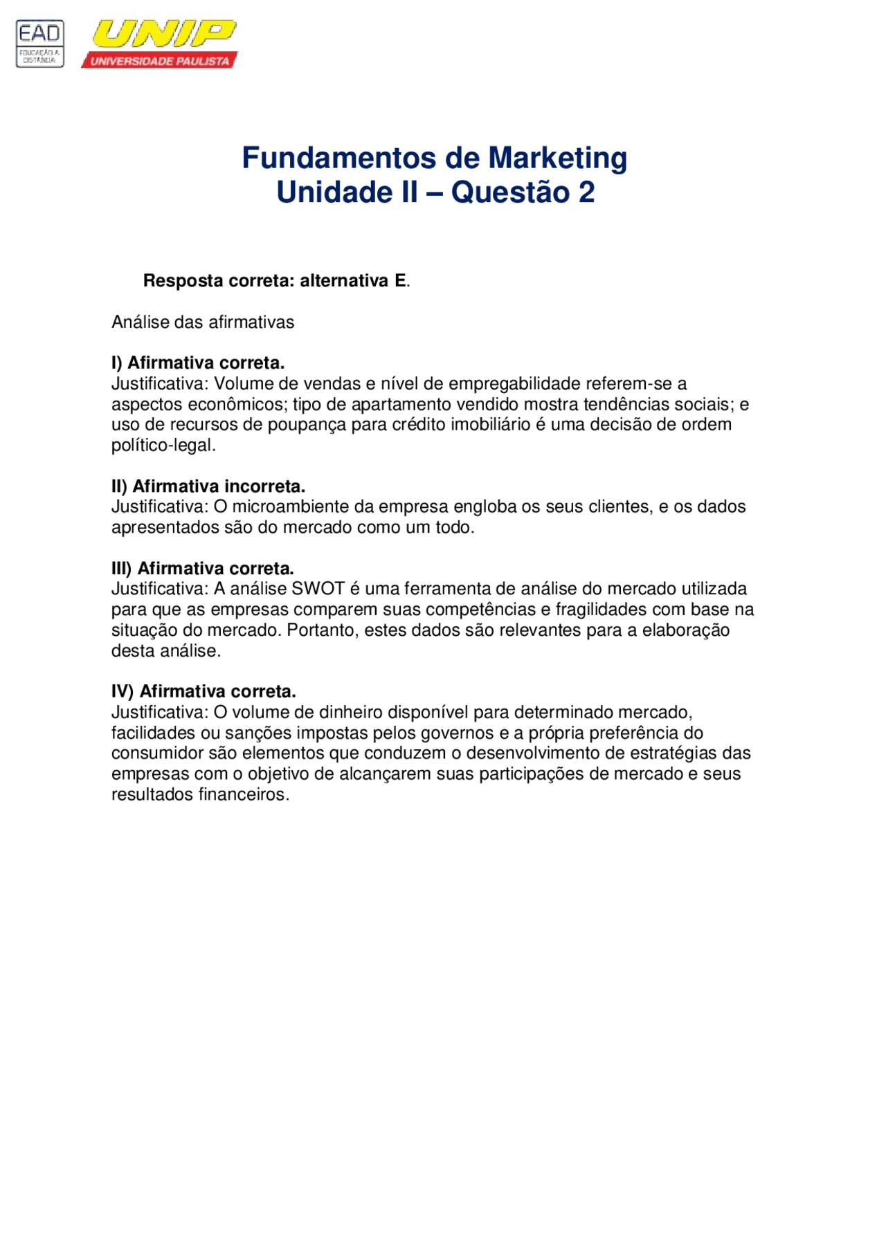 Fundamentos De Marketing Docsity