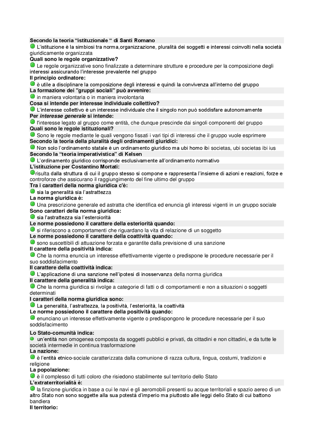 Diritto Pubblico Unicusano Docsity