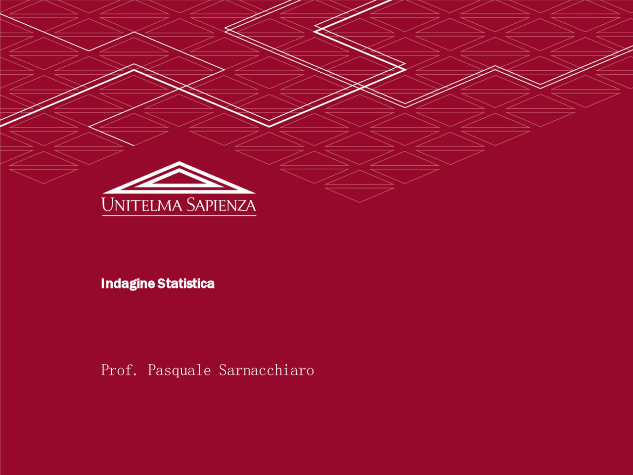 Indagine Statistica Docsity