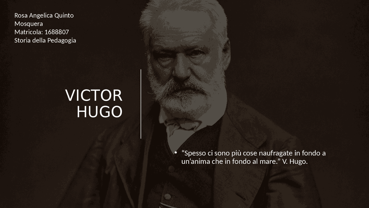 Appunti Su Victor Hugo Docsity
