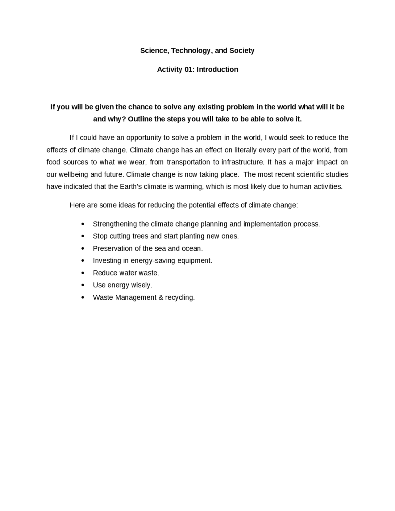 Science, Technology, and Society - Docsity