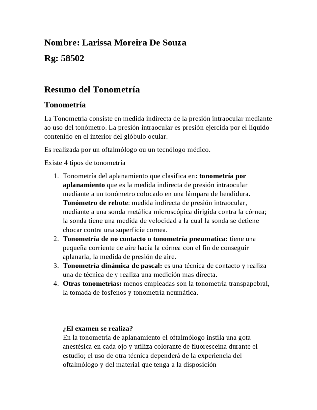Resumen De Oftalmologia Docsity