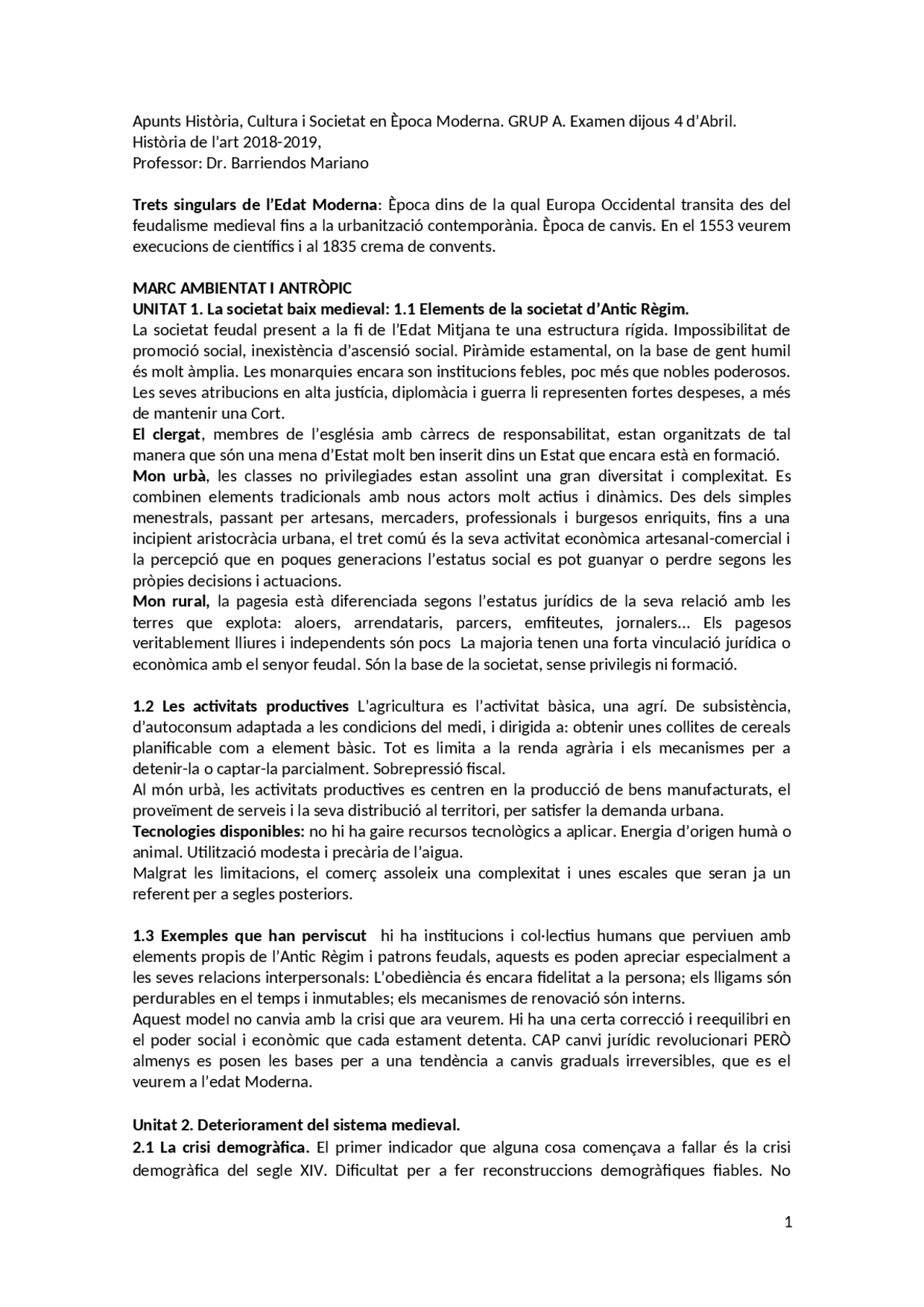 Apunts Història Moderna Hda Docsity