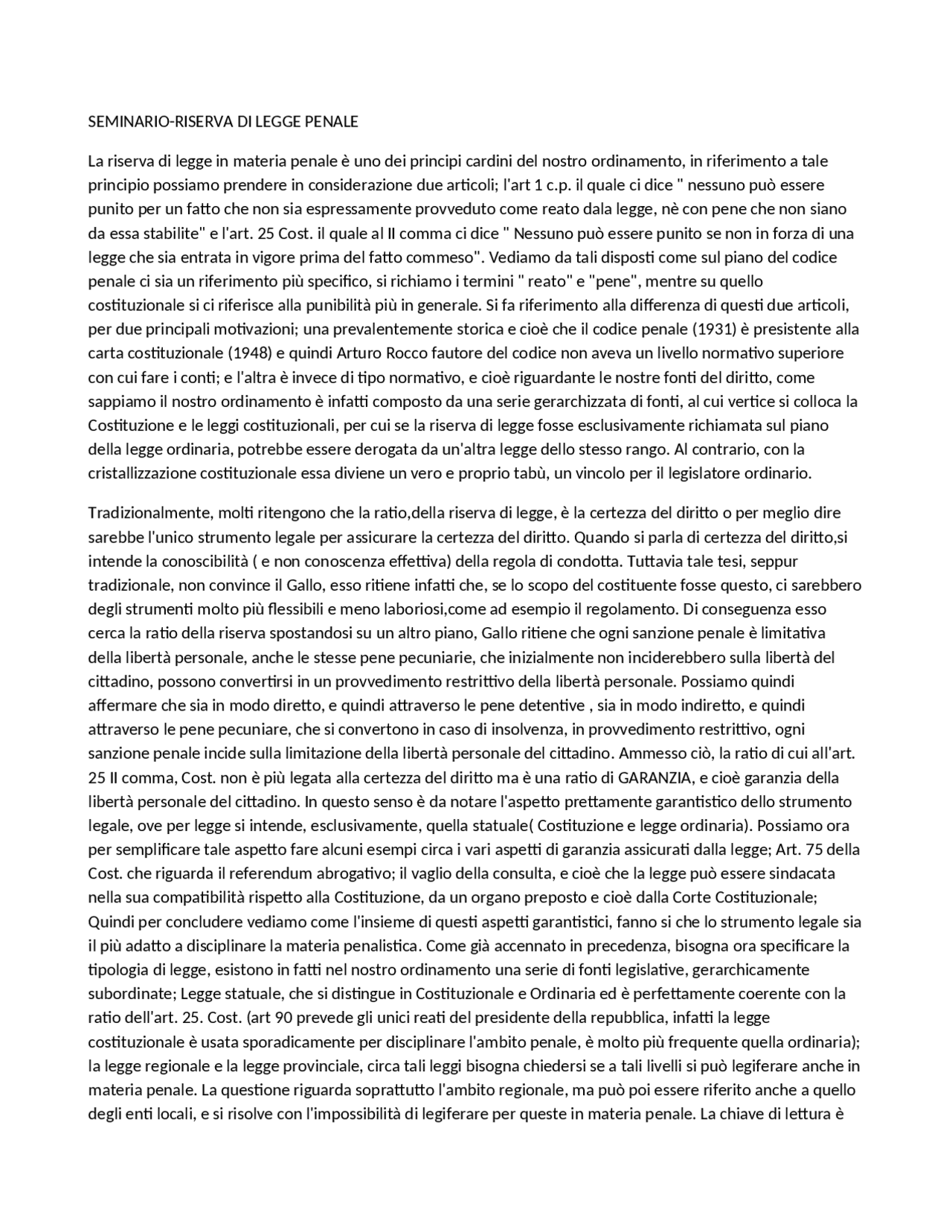 Appunti Di Diritto Penale Presi A Lezione Docsity