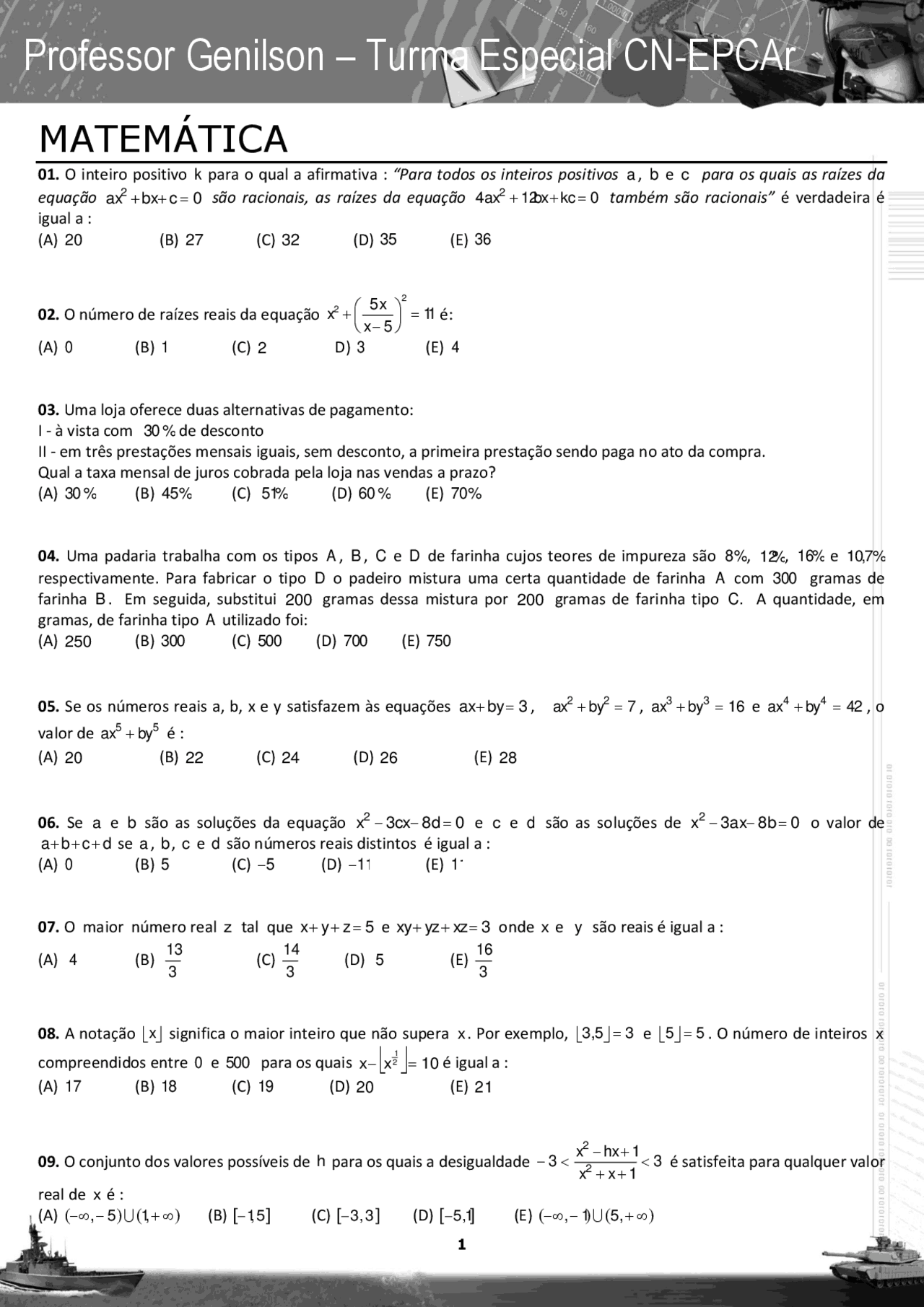 Exercícios Militar Para Alunos Do Colégio Naval Docsity