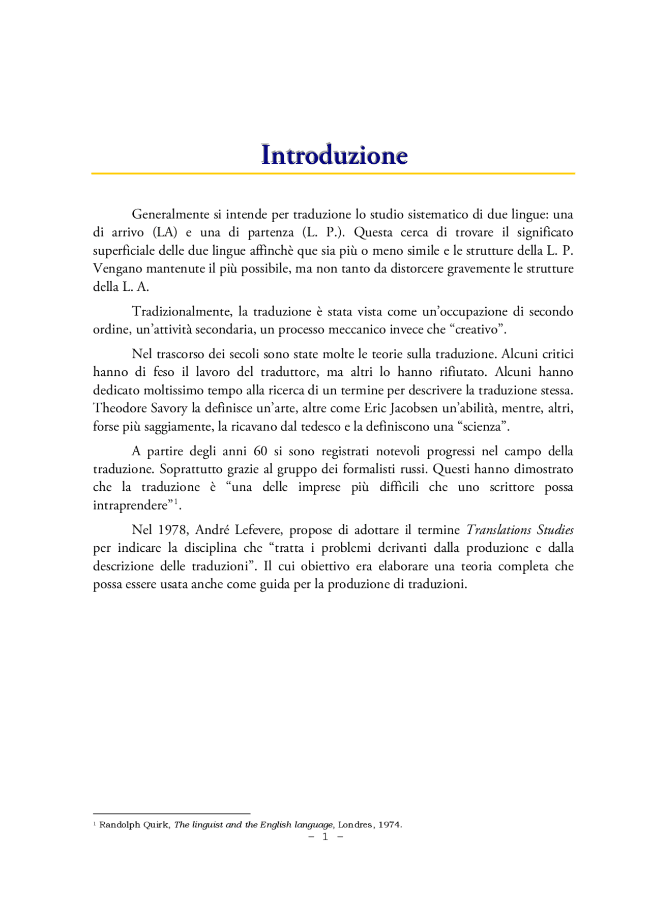 Libro Teorie E Traduzione Docsity