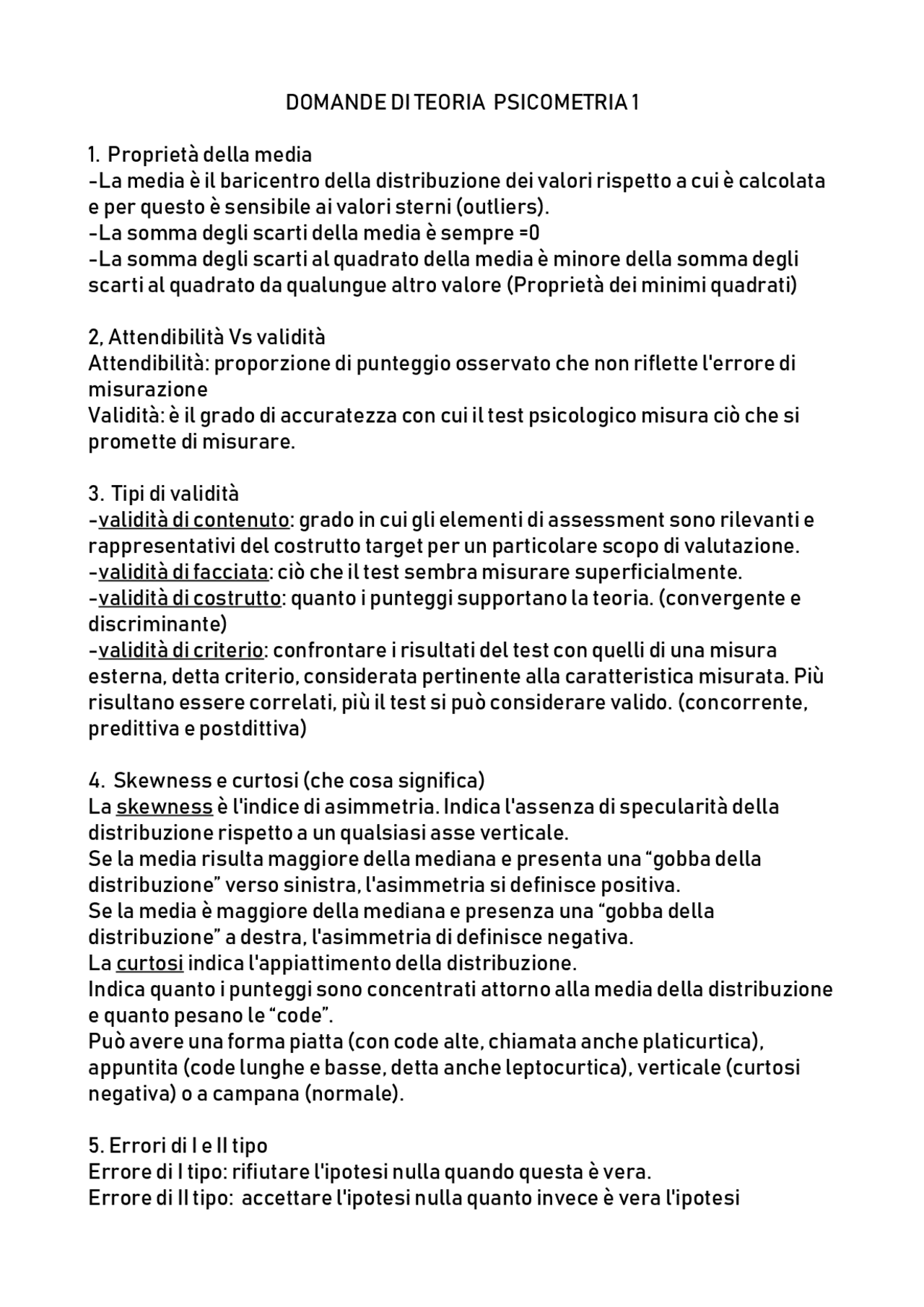 Risposte Domande Teoria Modulo 1 Docsity