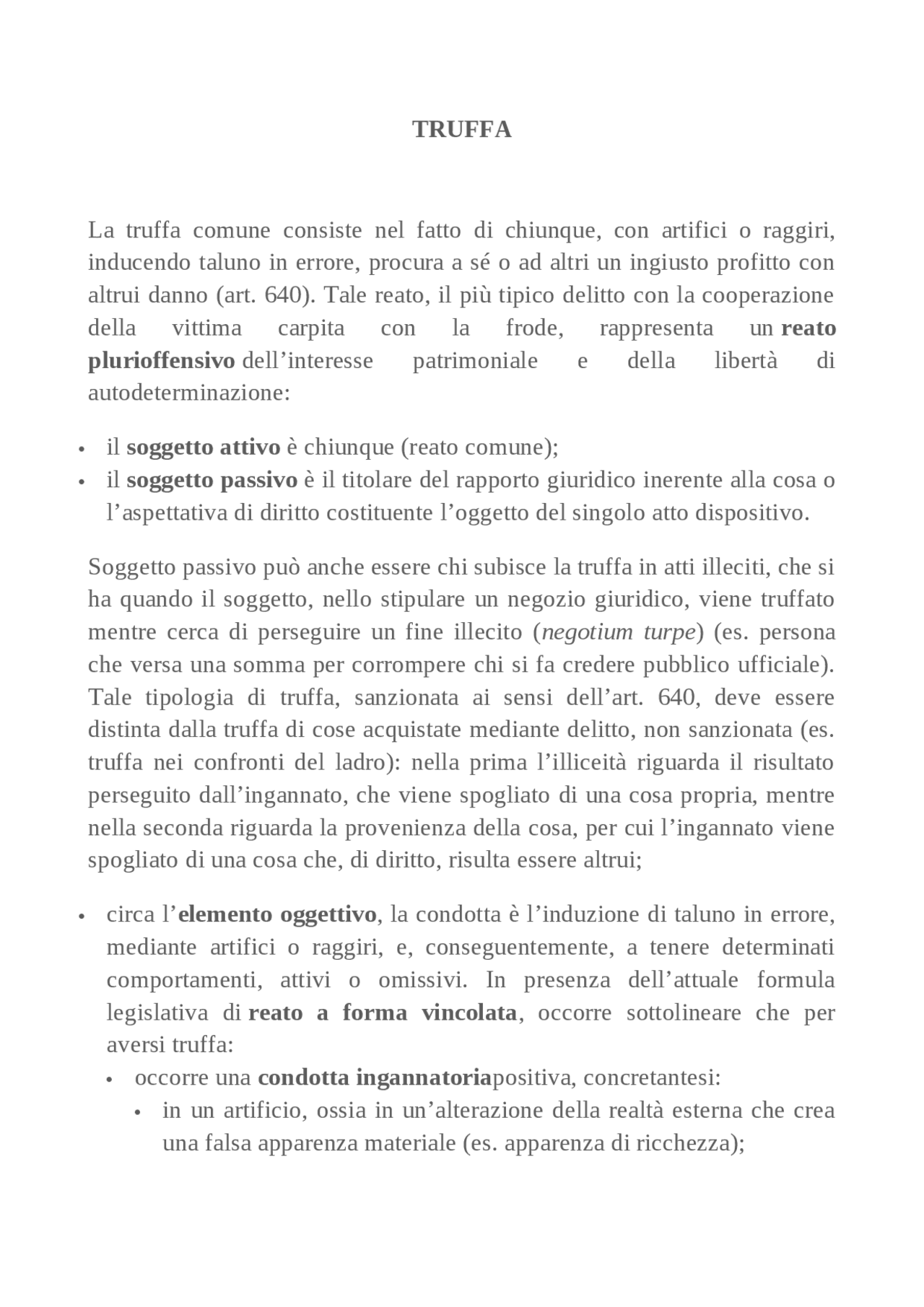 Riassunti Di Diritto Penale Parte Speciale Docsity