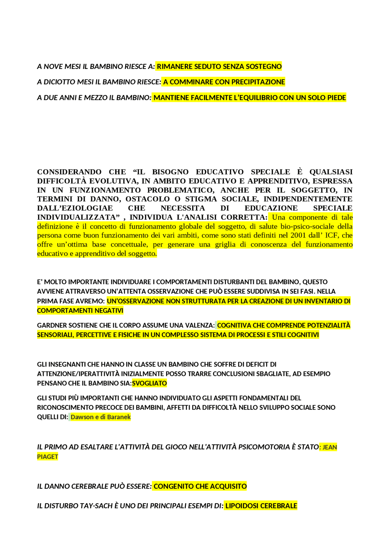 Test Esame Di Didattica Speciale Prove Desame Di Didattica Generale