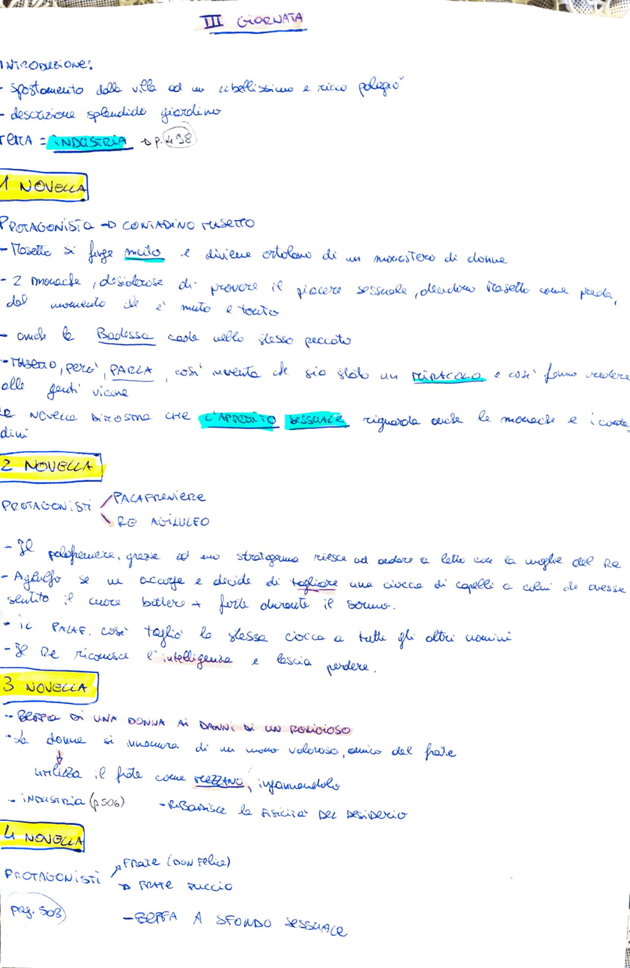 Iii Giornata Del Libro Decameron Docsity