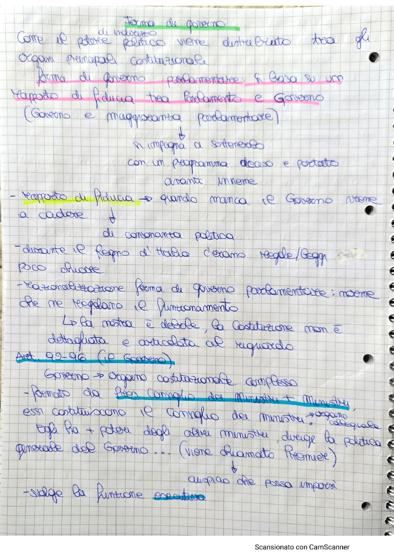 Le Forme Di Governo Diritto Pubblico Docsity
