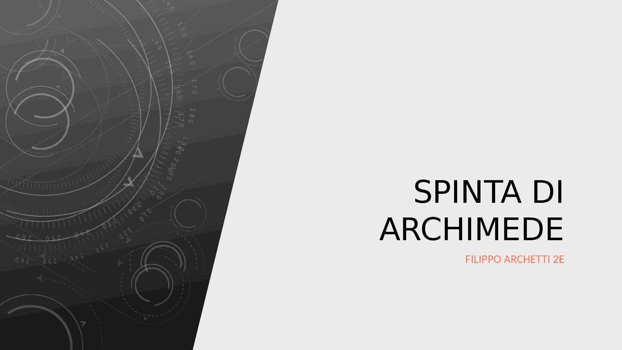 La Spinta Di Archimede Di Filippo Docsity