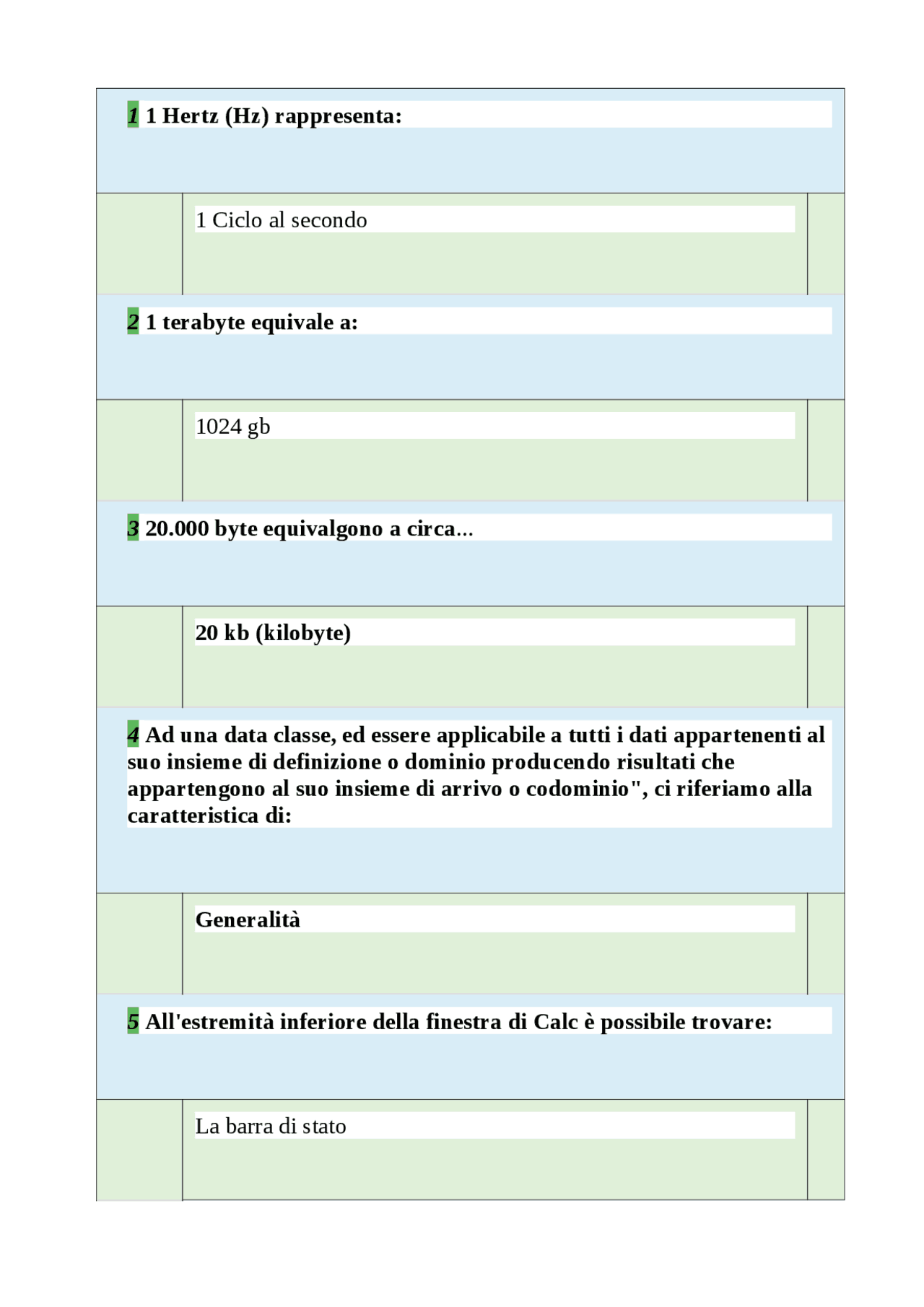 Tutte Le 600 Domande E Risp Esam Strumenti Informatici Per Lo Sport