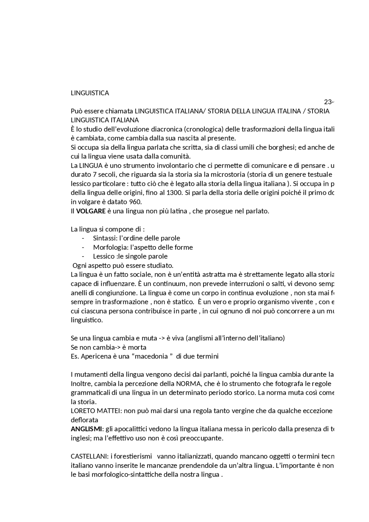 Appunti Lezioni Mirko Volpi Docsity