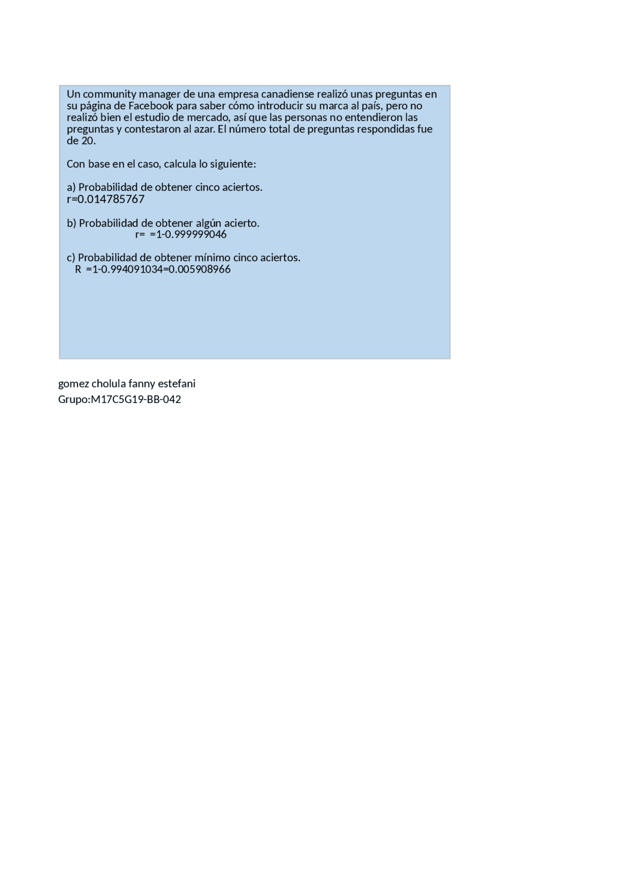 Actividad Integradora 3 En Mi Opinión Docsity