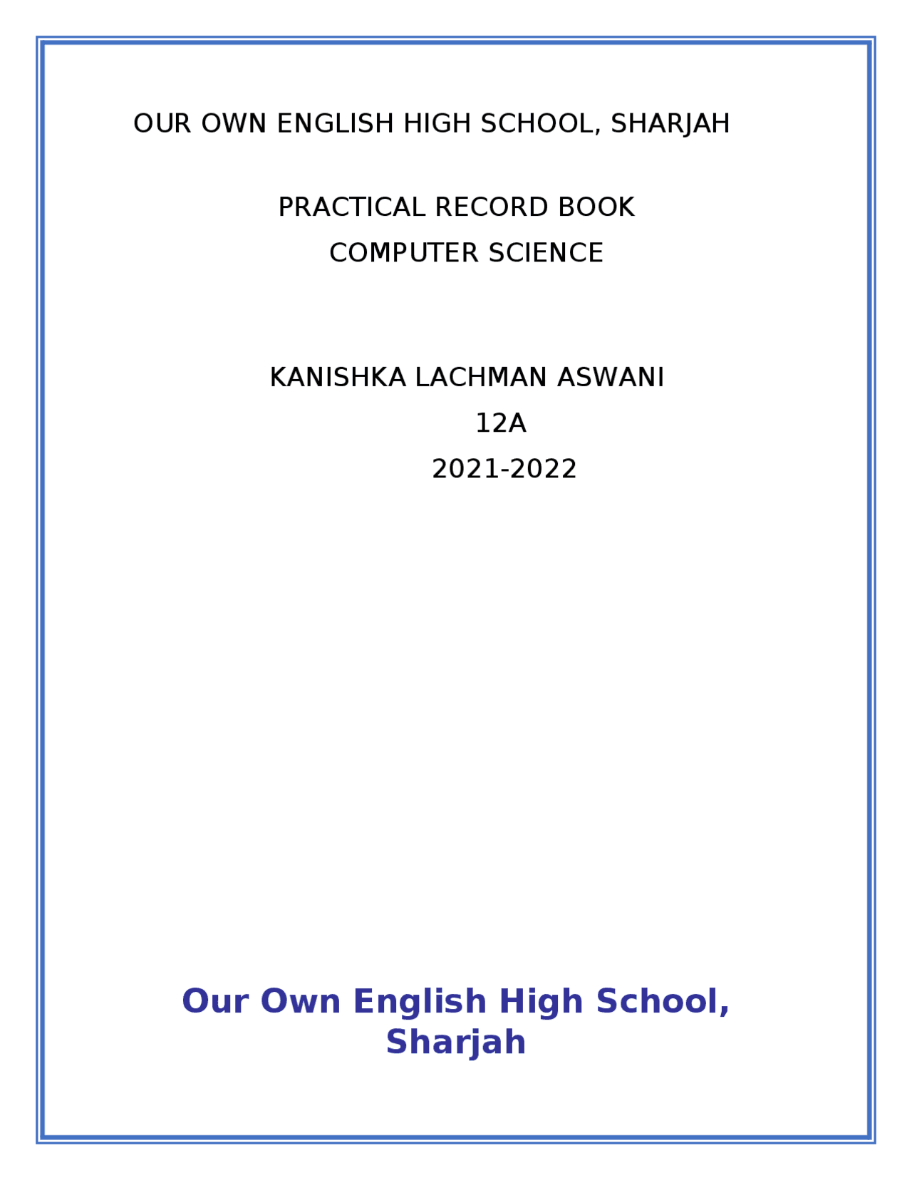 PRACTICAL FILE CBSE GRADE 12 - Docsity