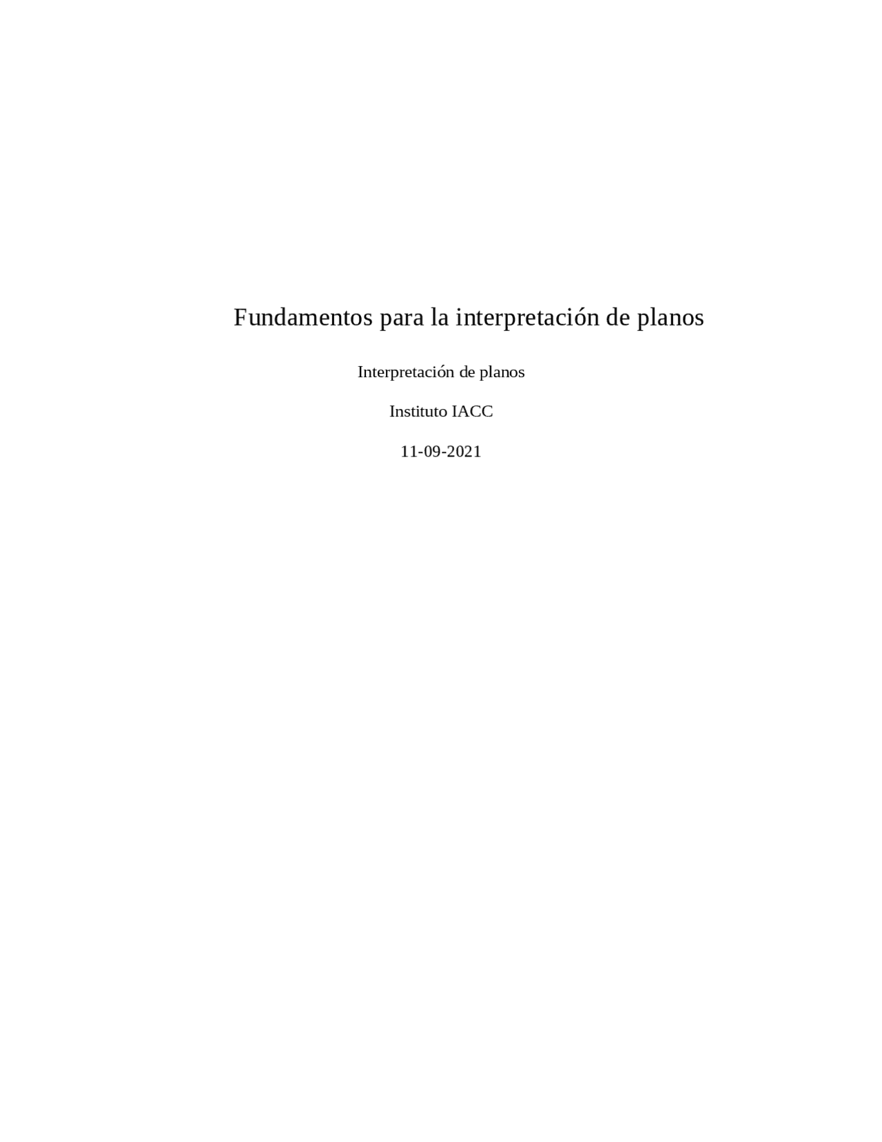 Interpretacion De Planos Control 4 Iacc Apuntes De Matemáticas Docsity