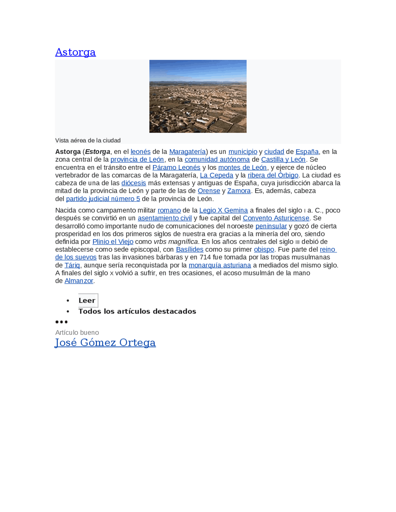 Astorga: Historia de una ciudad española | Lecture notes Medicine | Docsity