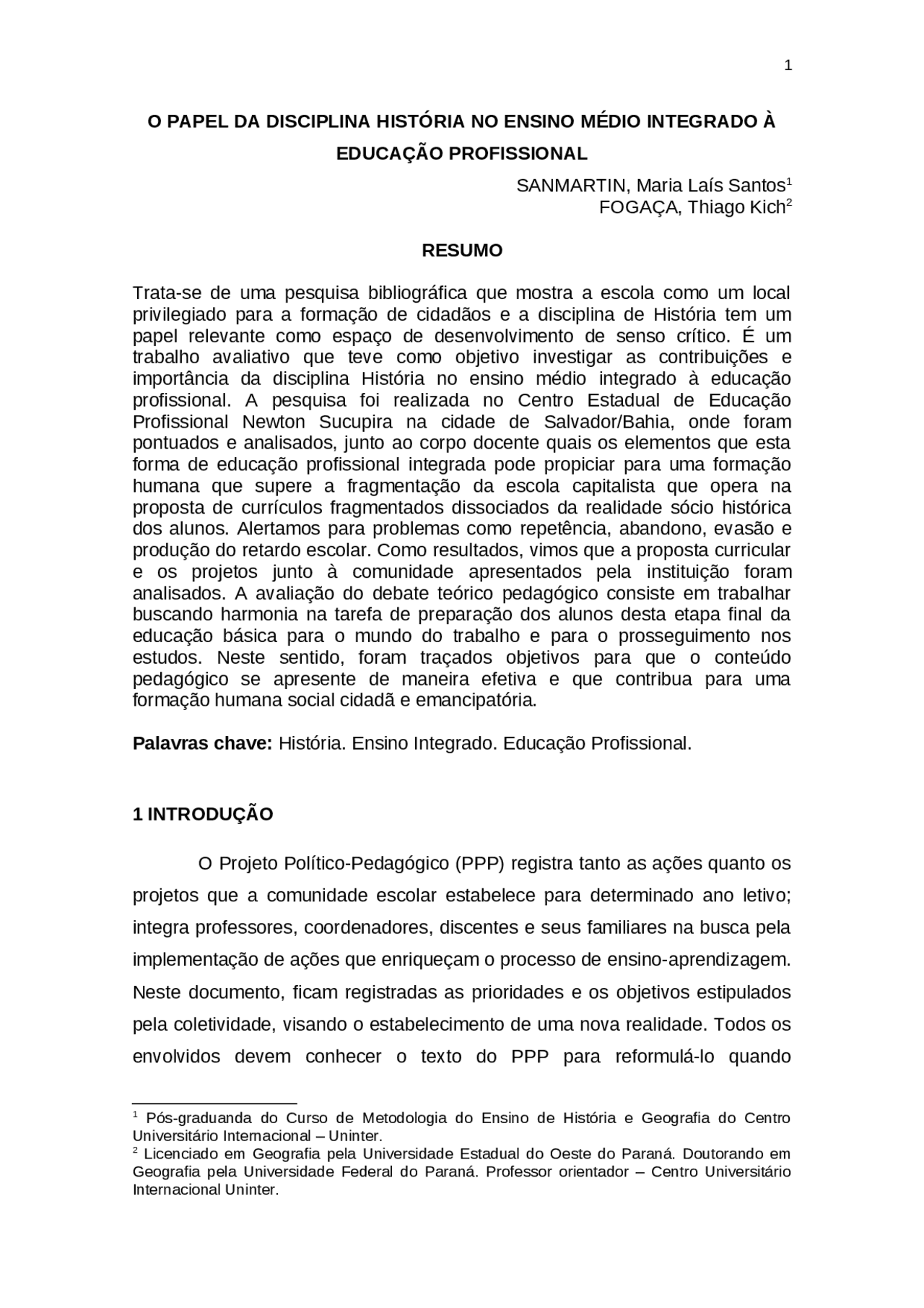 Artigo Conclusão Curso Docsity