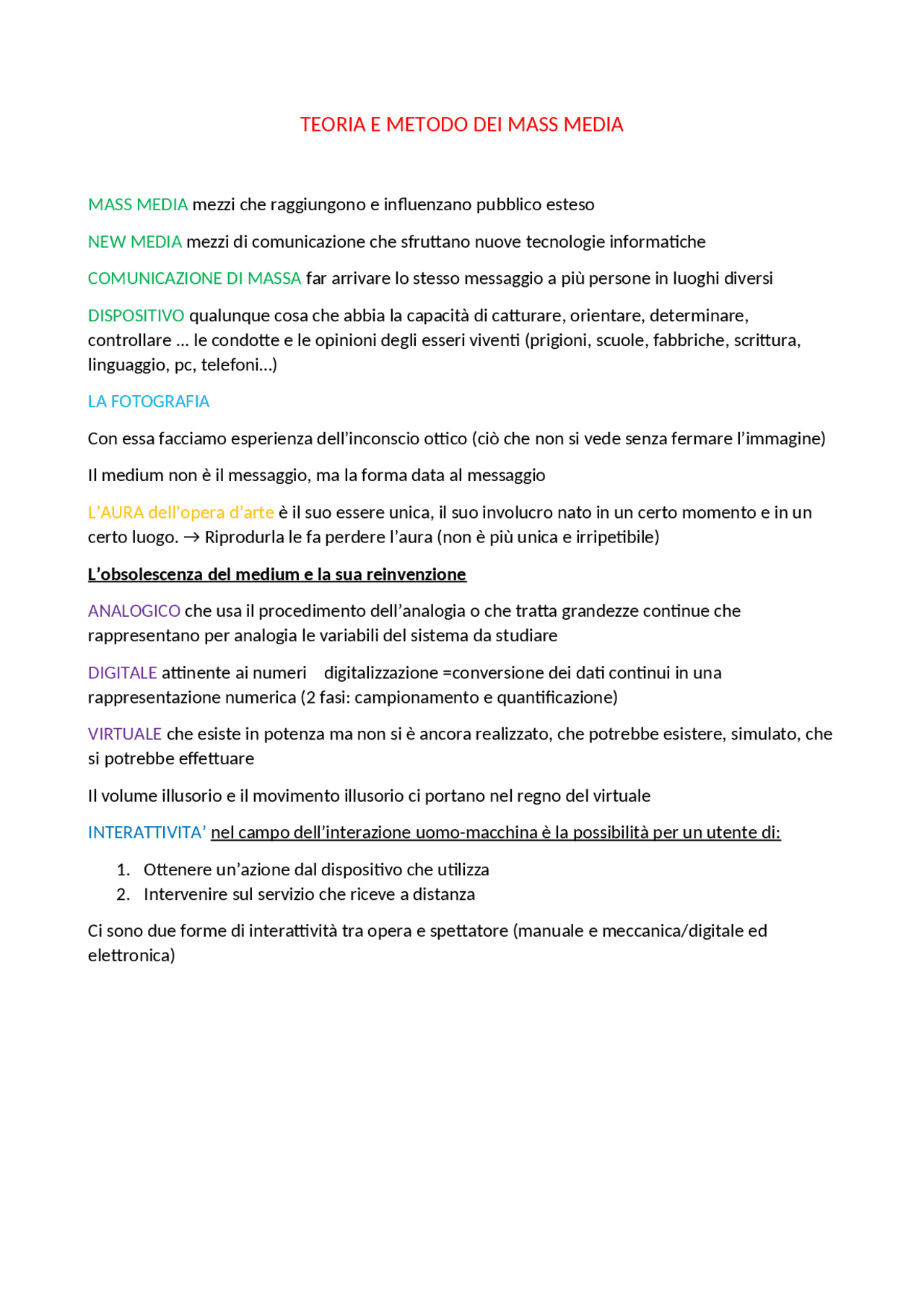 Storia Della Comunicazione Docsity